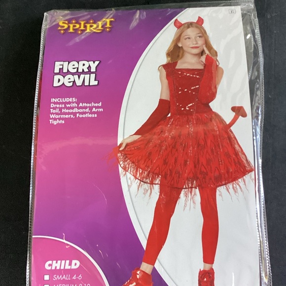 Spirit | Costumes | Spirit Fiery Devil Kids Costume Vibrant Red | Poshmark